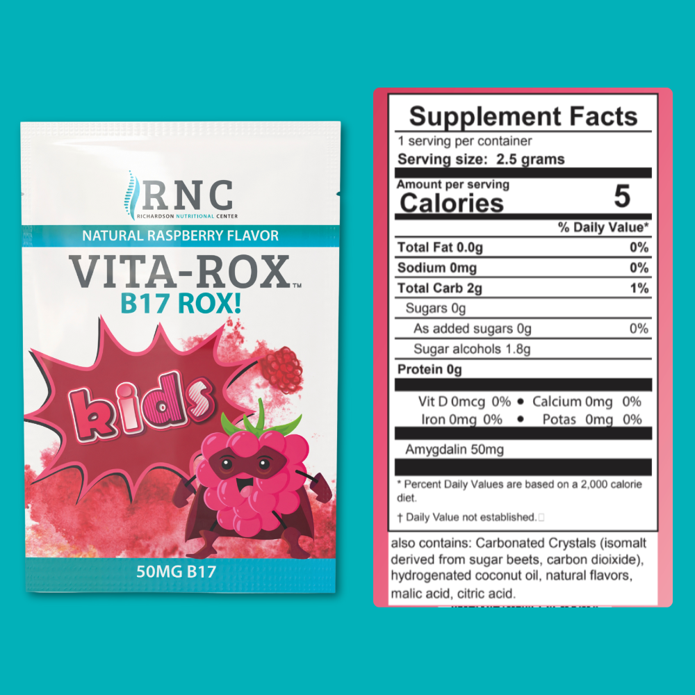 Vita-Rox 50mg B17 Popping Candy - Natural Raspberry Flavor (for 4 ...